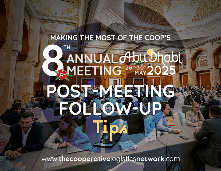 Follow up tips after The Coop's freight forwarders conference